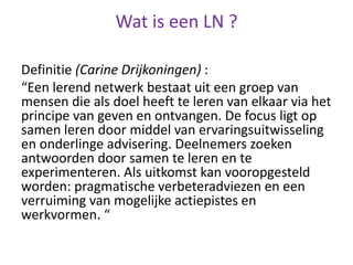 Presentatie lerende netwerken | PPTX