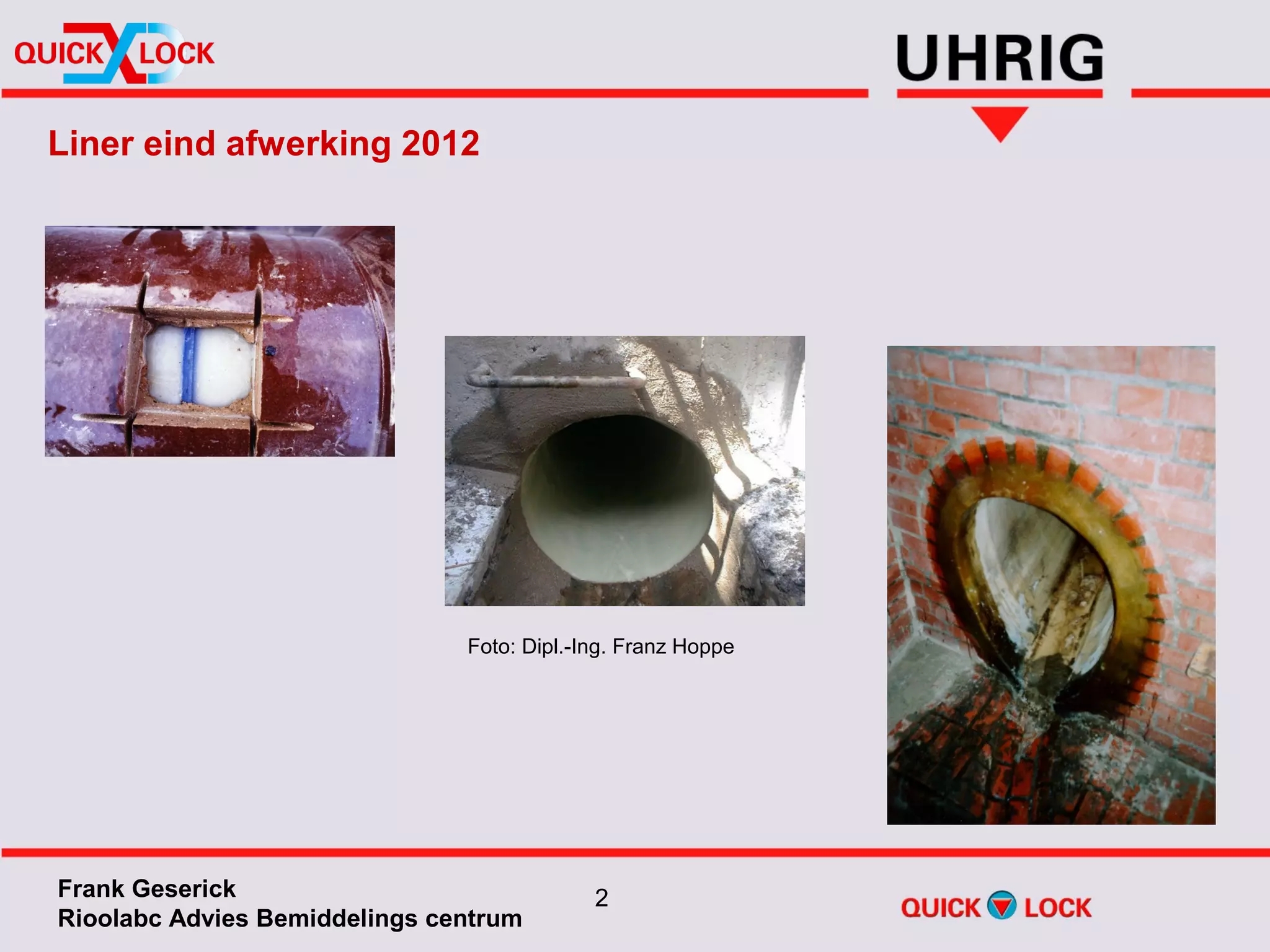 Quick-Lock Riool Renovatie | PPT