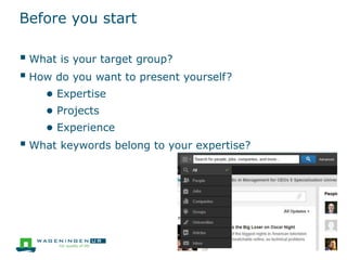 Presentation LinkedIn social media cafe English version | PPTX