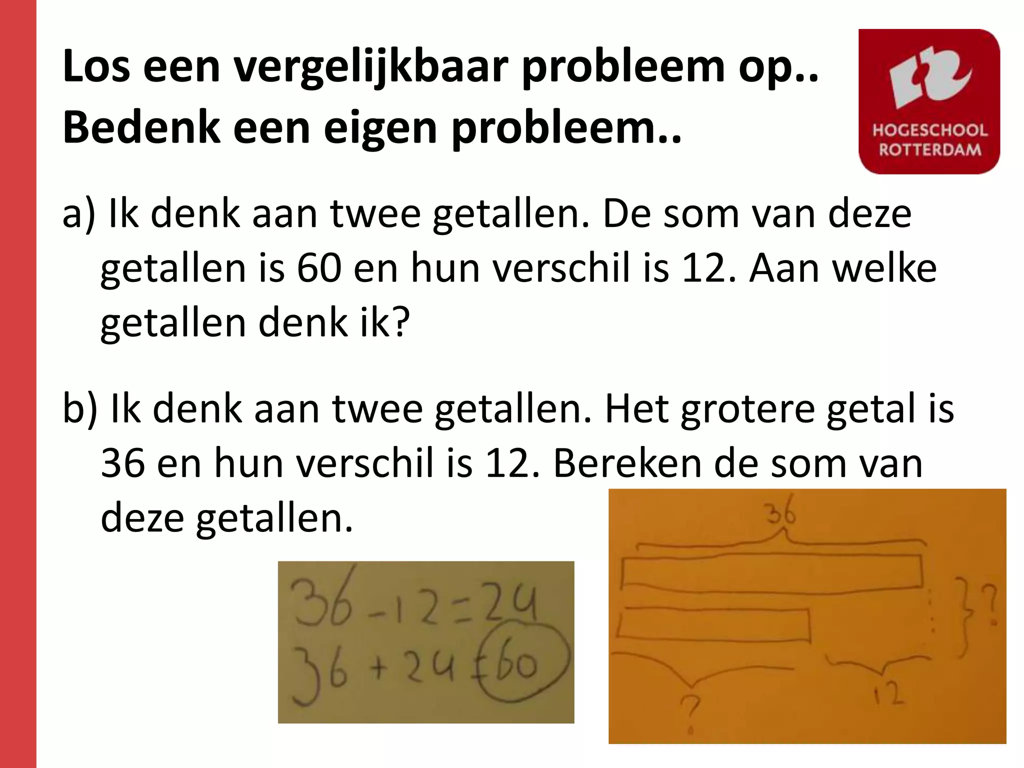 Presentatie masterplan dyscalculie (Rekenvraagstukken & Rekenproblemen ...