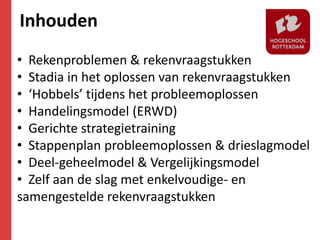 Presentatie masterplan dyscalculie (Rekenvraagstukken & Rekenproblemen ...