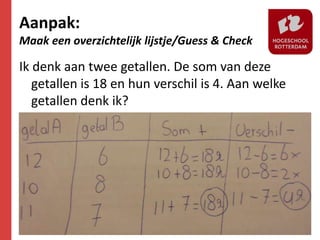 Presentatie masterplan dyscalculie (Rekenvraagstukken & Rekenproblemen ...