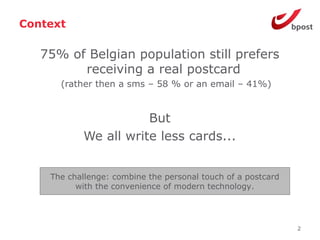 bpost - Mobile Postcard B2B | PPT