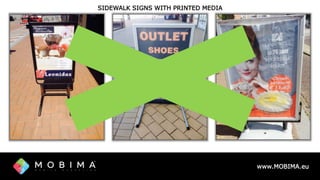 MOBIMA Mobile Digital Signage | PPTX | Technology & Computing