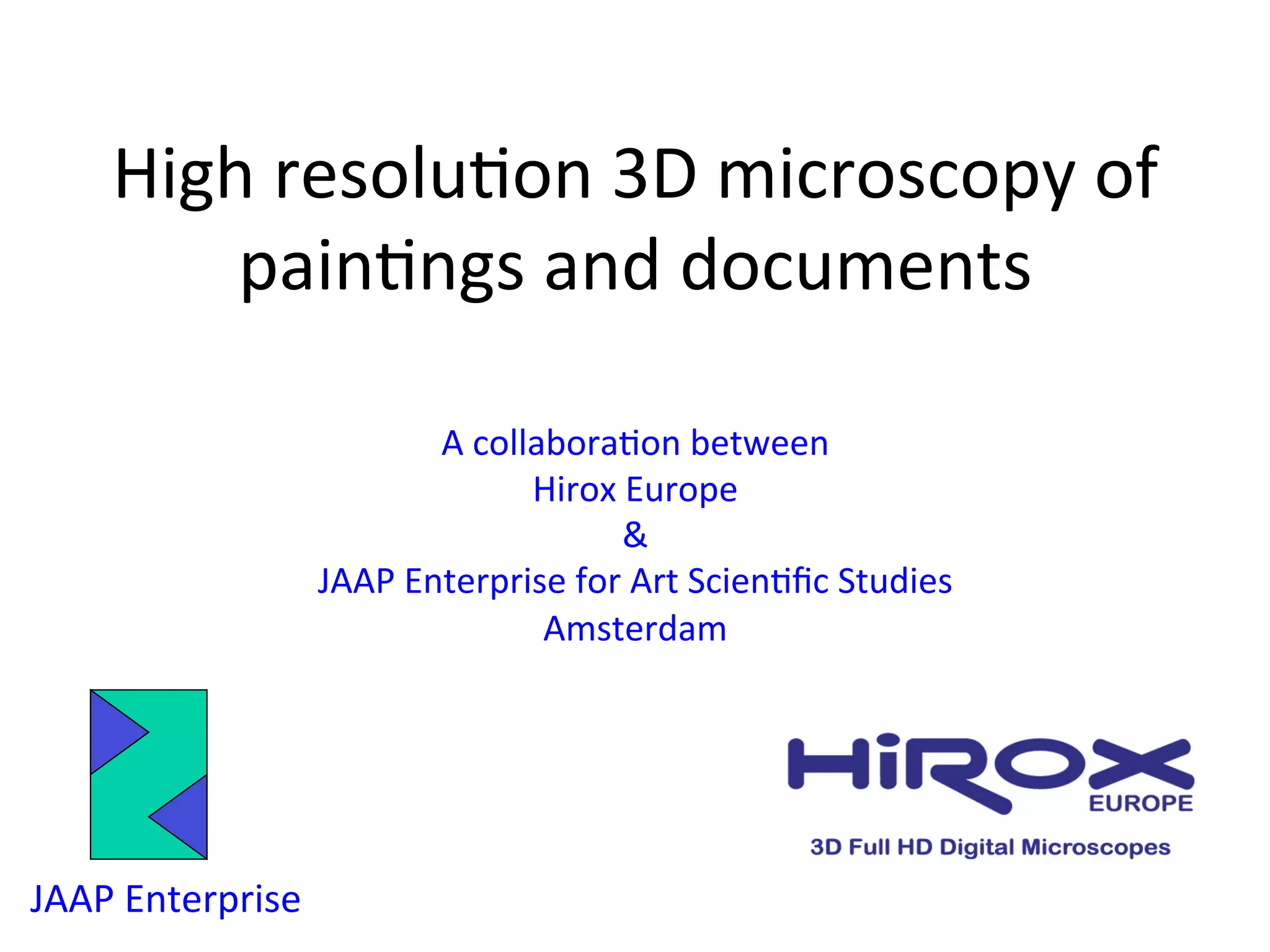 Presentation 3D digital Hirox microscopy with MOPAS stand 2014 | PDF