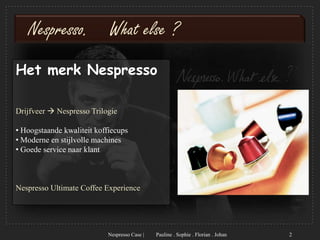 Merkwaarden in Nespresso-magazine | PPTX
