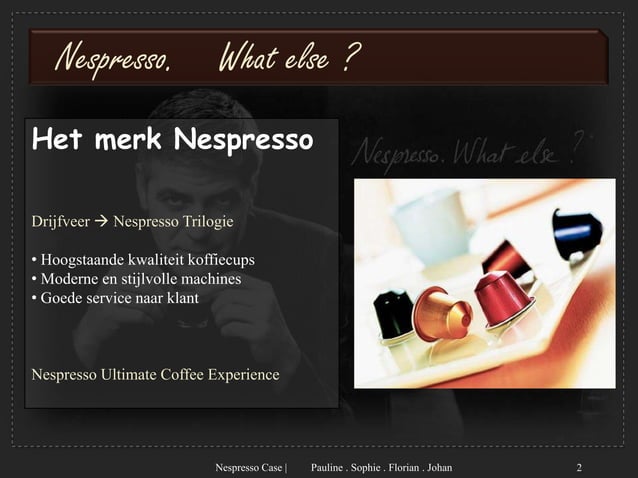 Merkwaarden in Nespresso-magazine | PPT