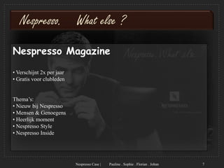 Merkwaarden in Nespresso-magazine | PPTX