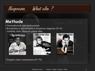 Merkwaarden in Nespresso-magazine | PPTX