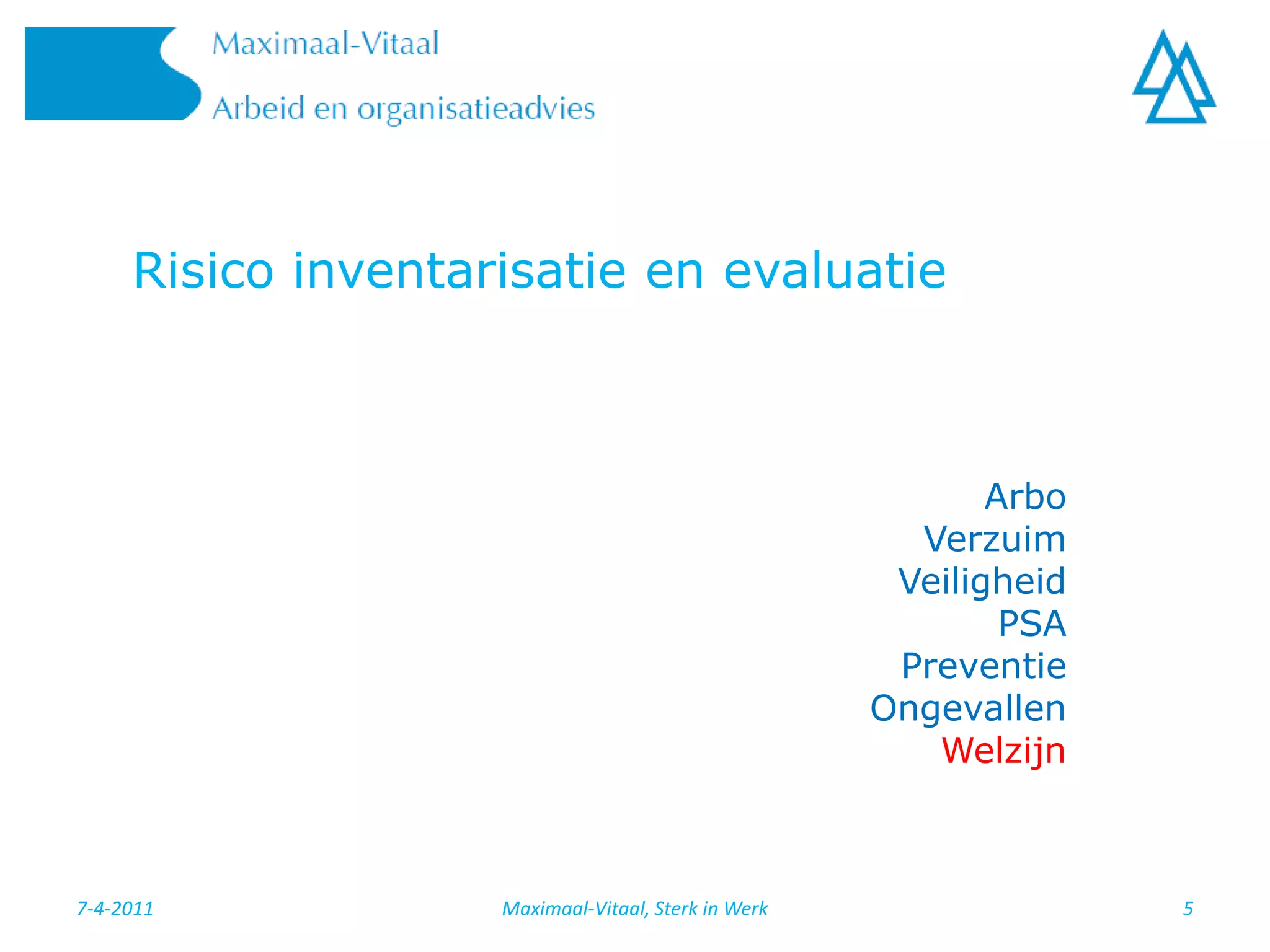 Praktische risico inventarisatie | PPT