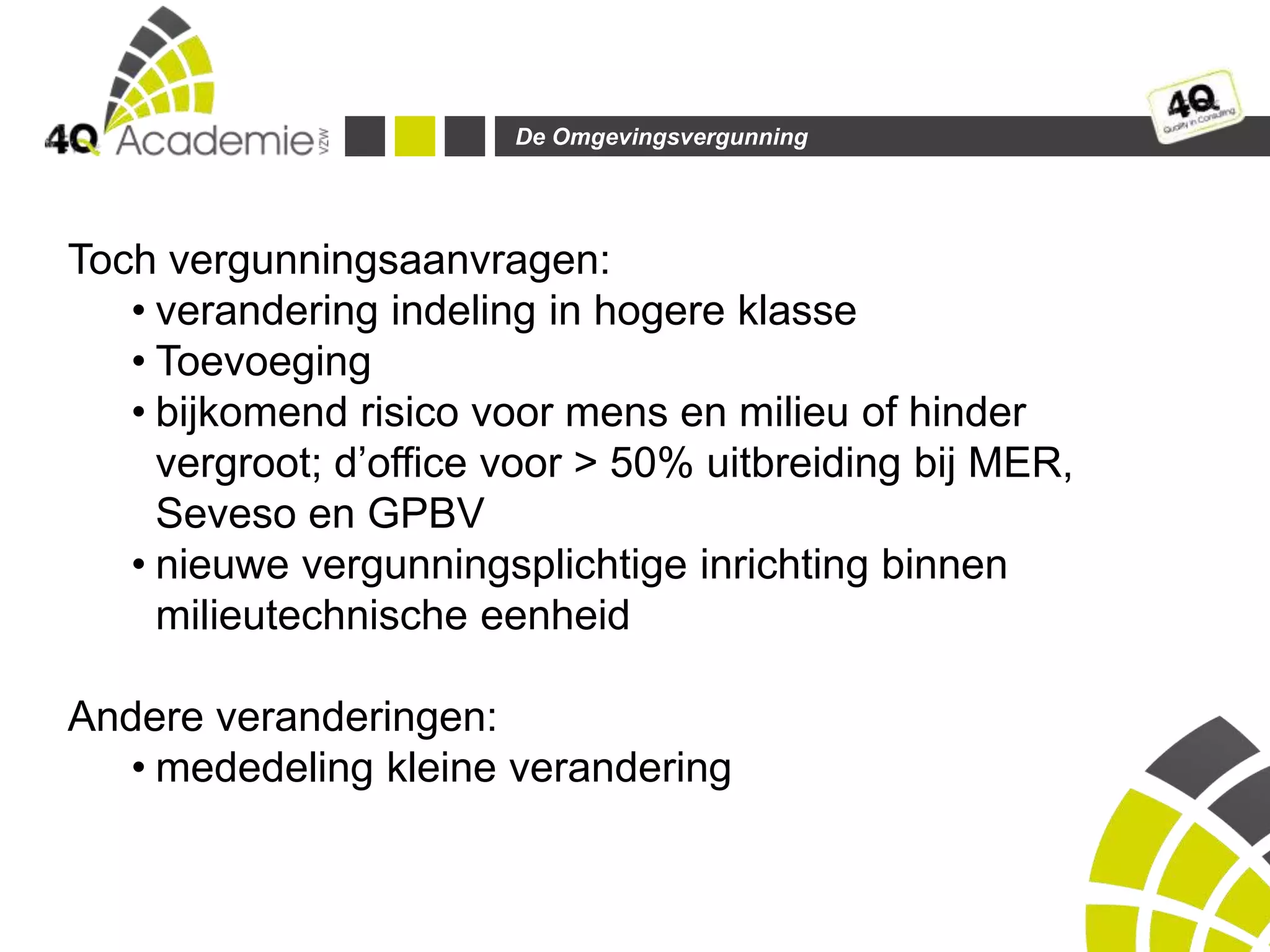 Presentatie omgevingsvergunning | PPTX