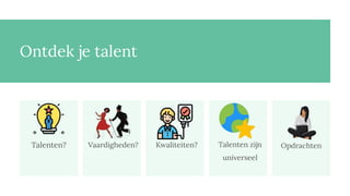 Presentatie ontdek je talent | PDF