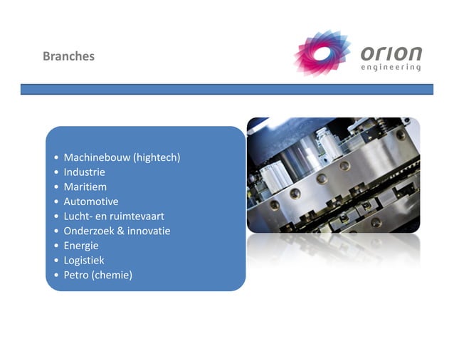Maak kennis met Orion Engineering | PDF