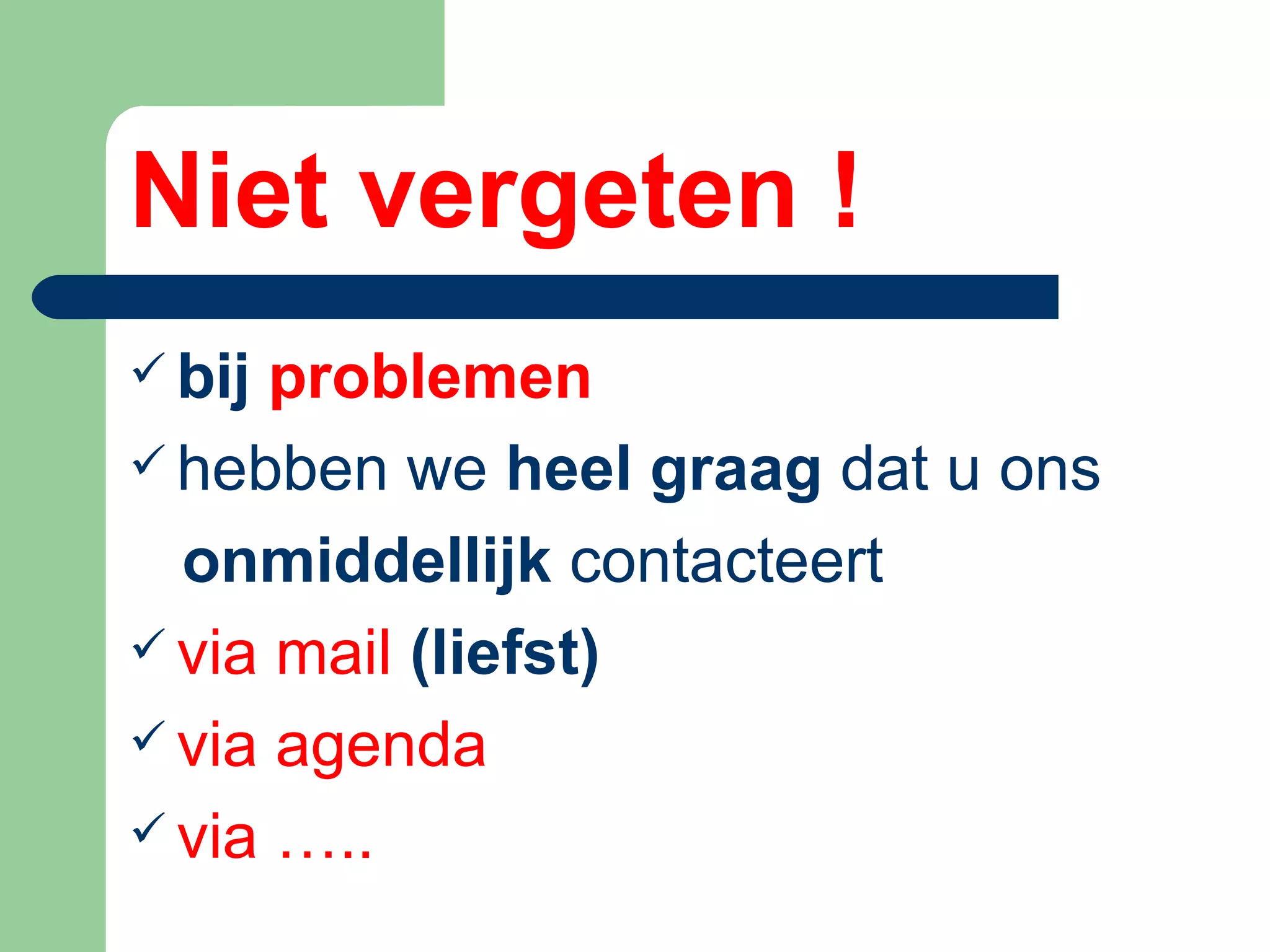 Presentatie Ouders Begin Schooljaar | PPT