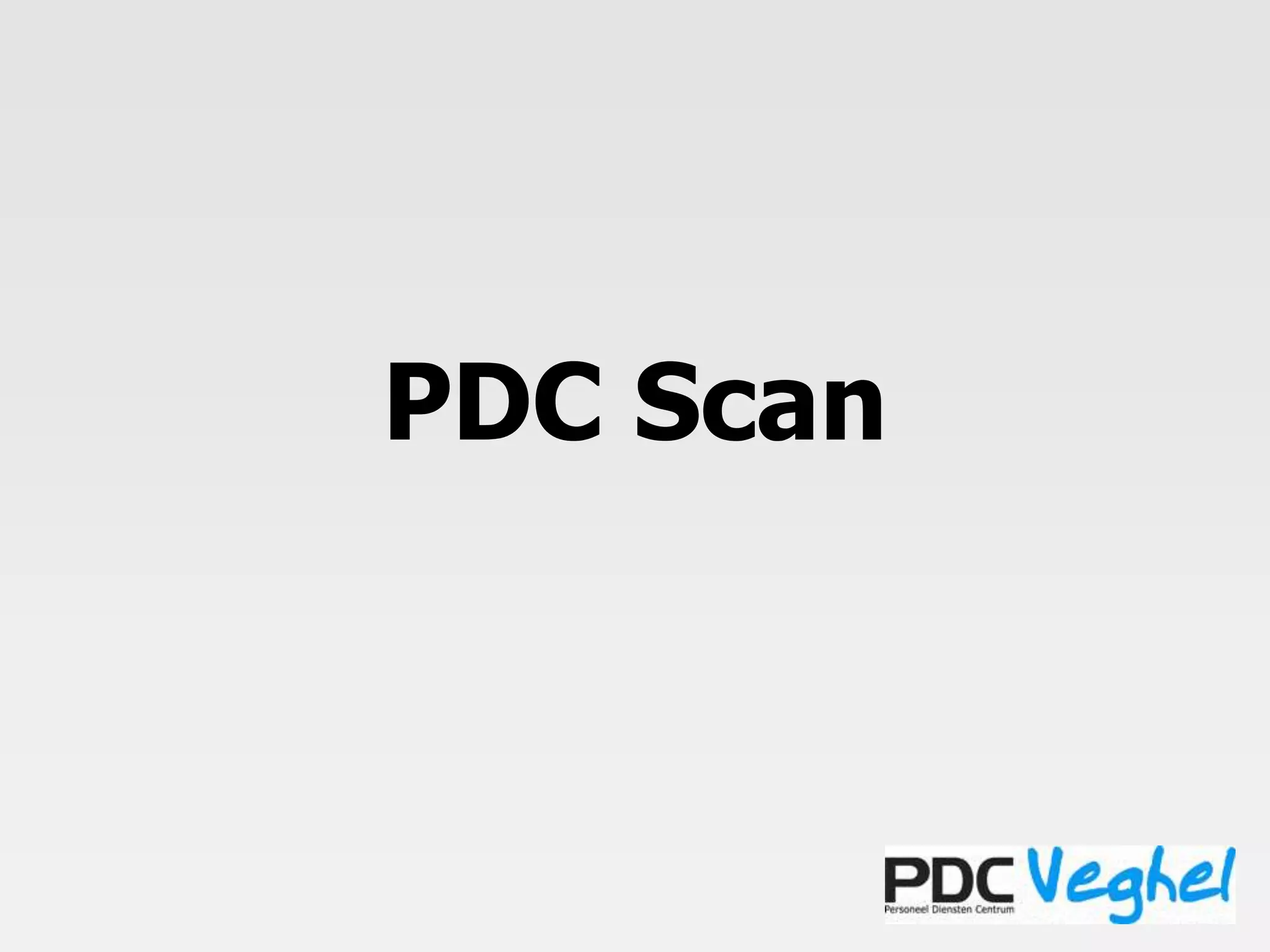 PDC Scan | PPTX