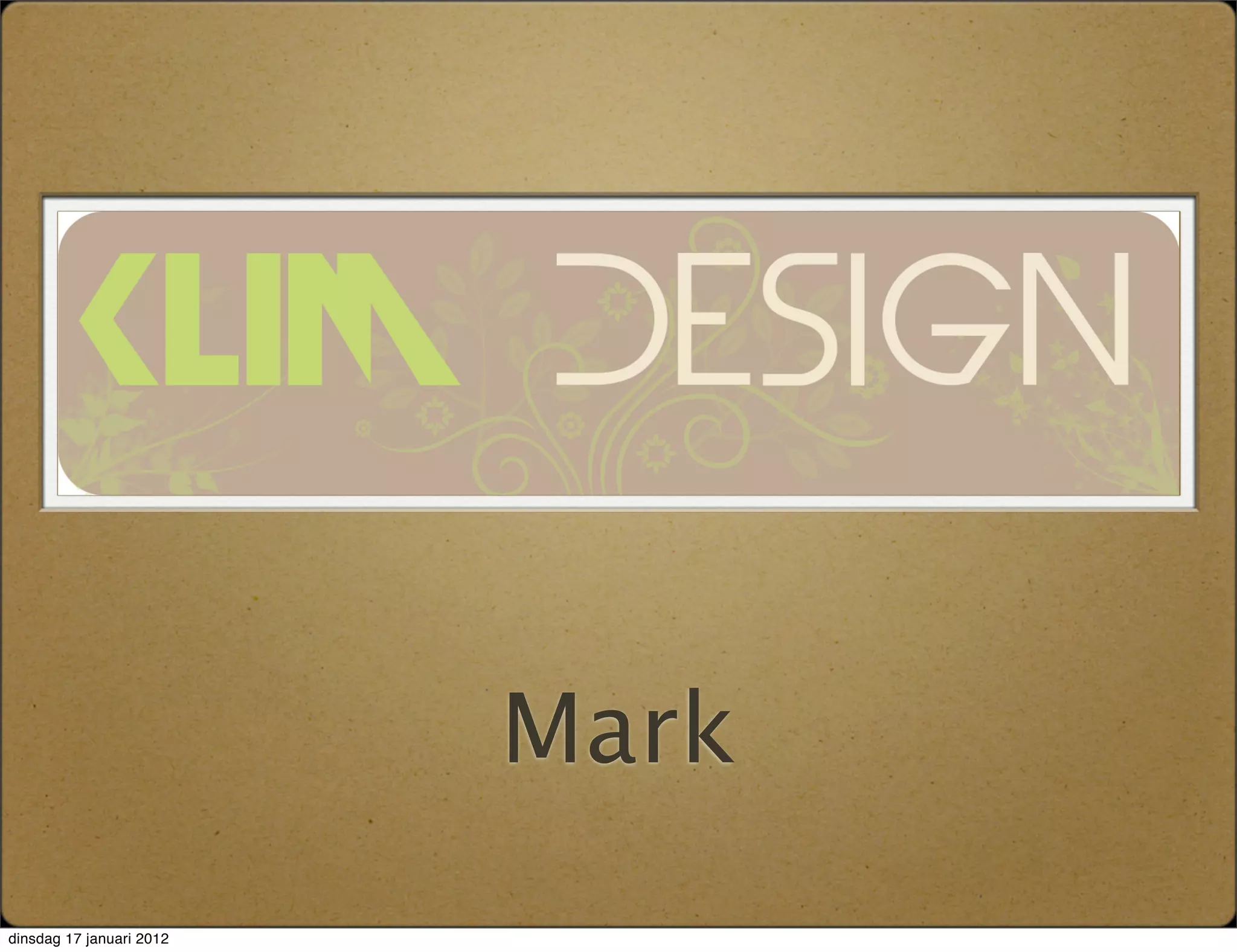 Klim Design Presentation | PDF