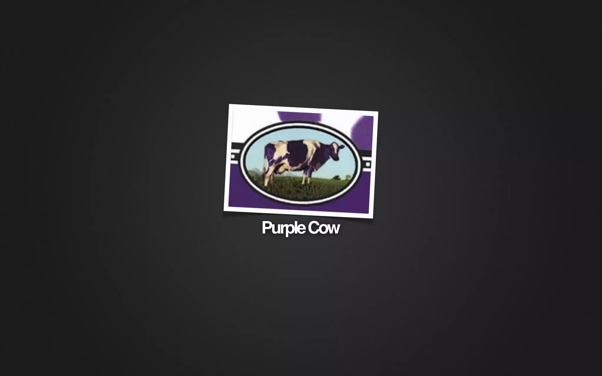 Presentation Purple Cow | PPT