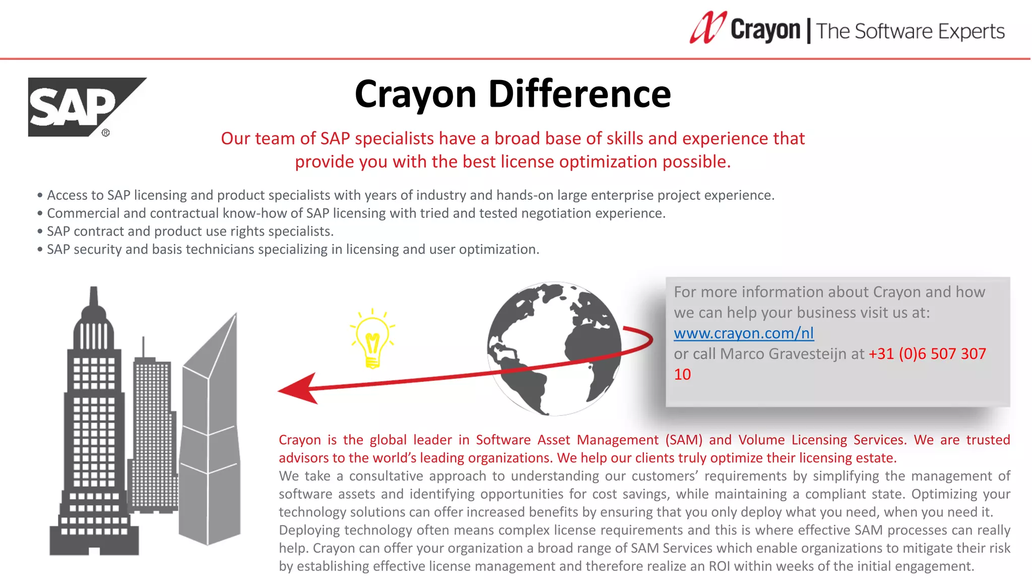 SAP License Services by Crayon Software Experts | PDF