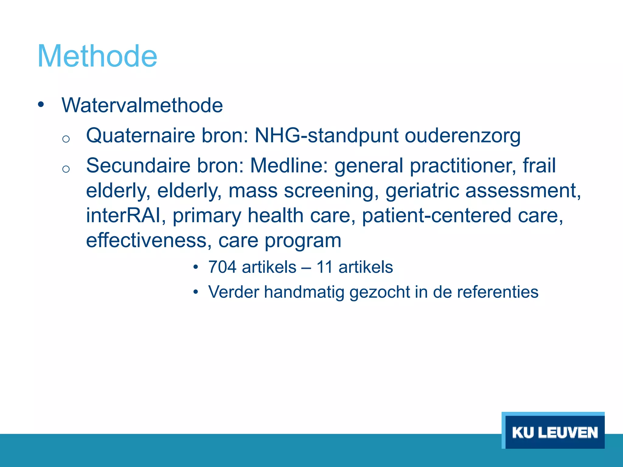 Presentatie seminariewerk | PPTX