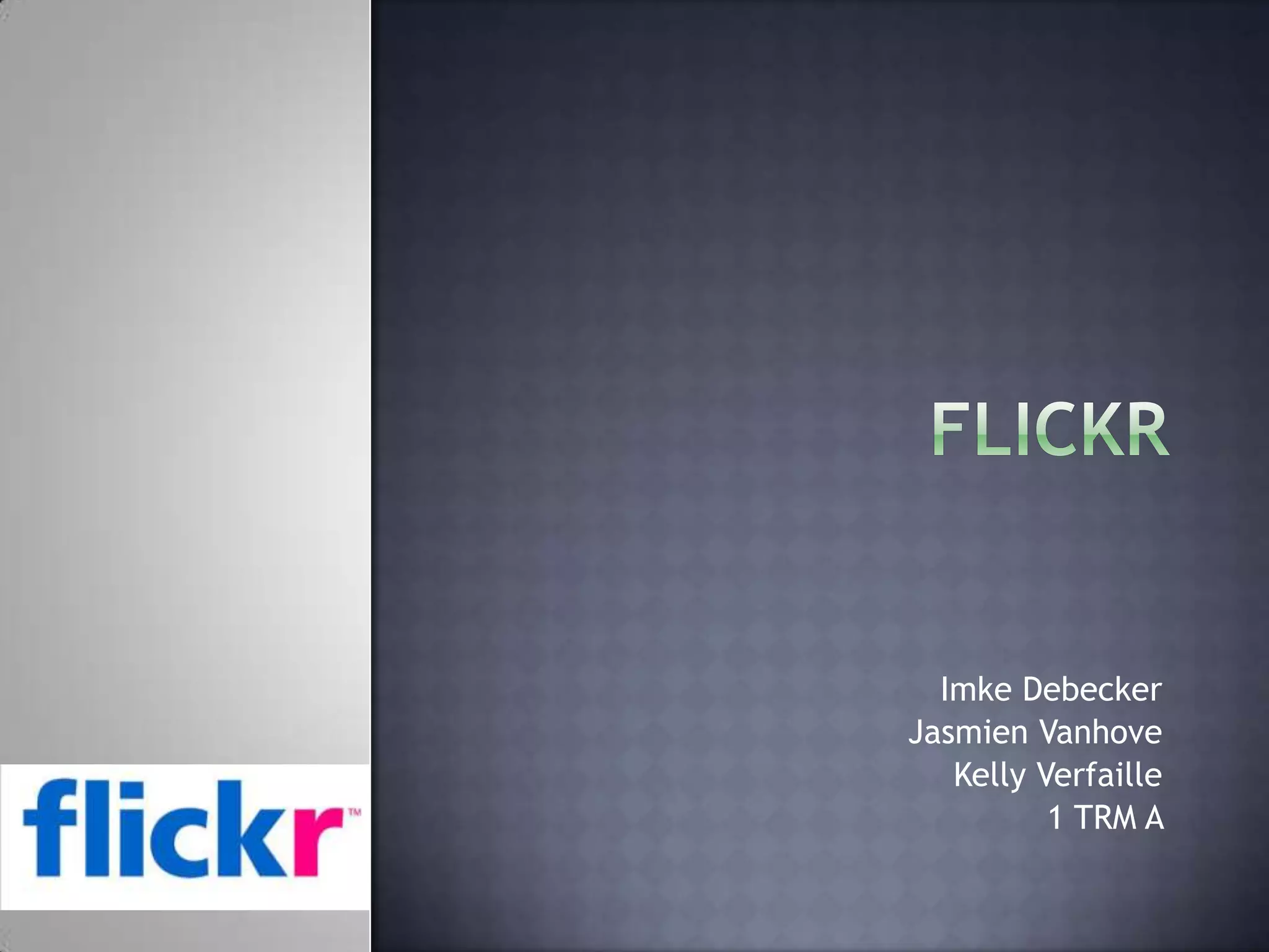 Presentatie social media flickr | PPTX