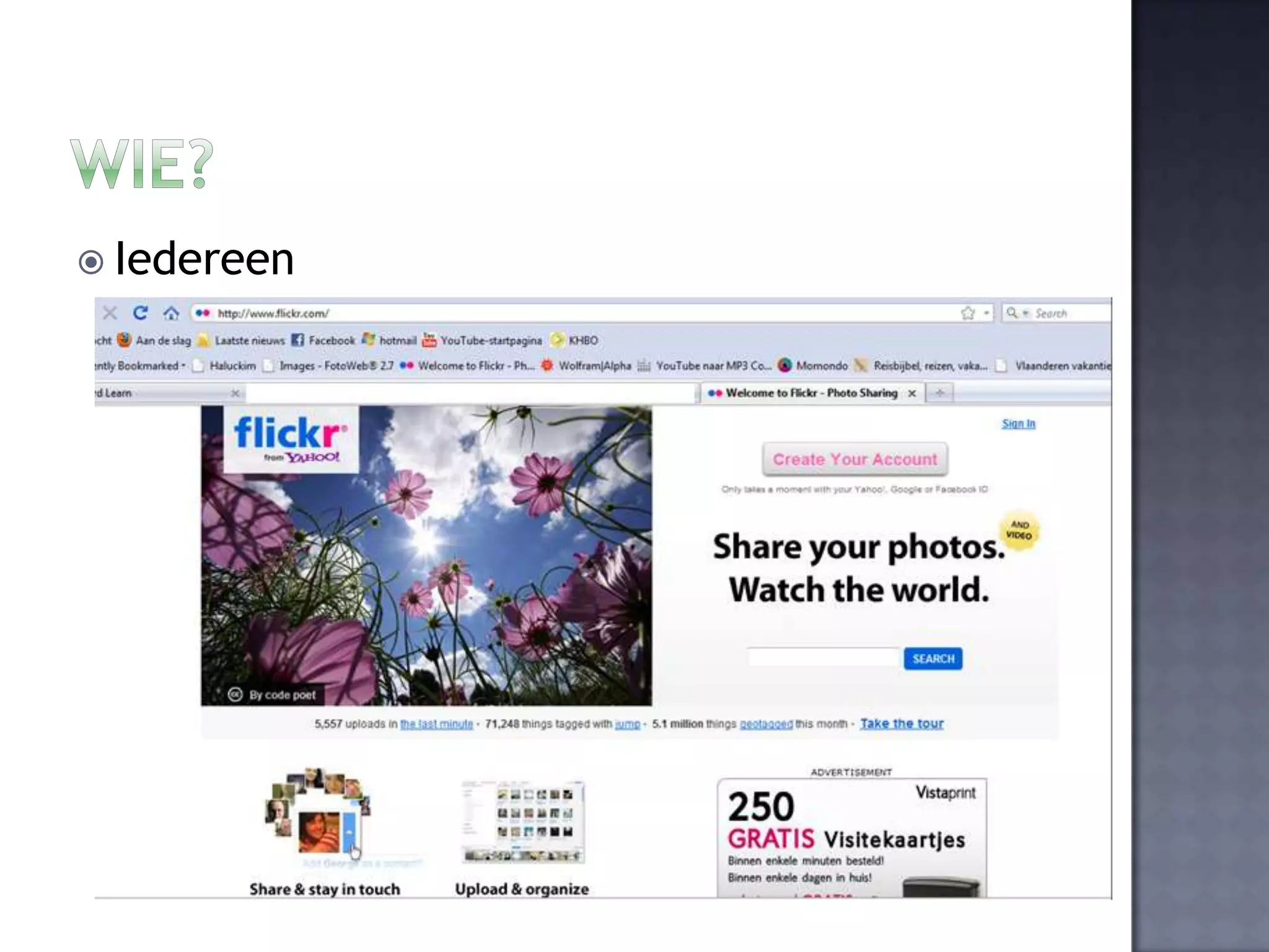 Presentatie social media flickr | PPTX | Technology & Computing