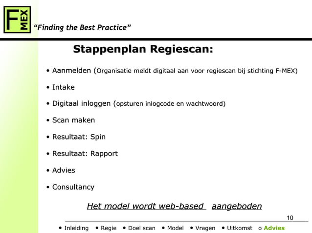 Presentaties Regie Scan | PPT
