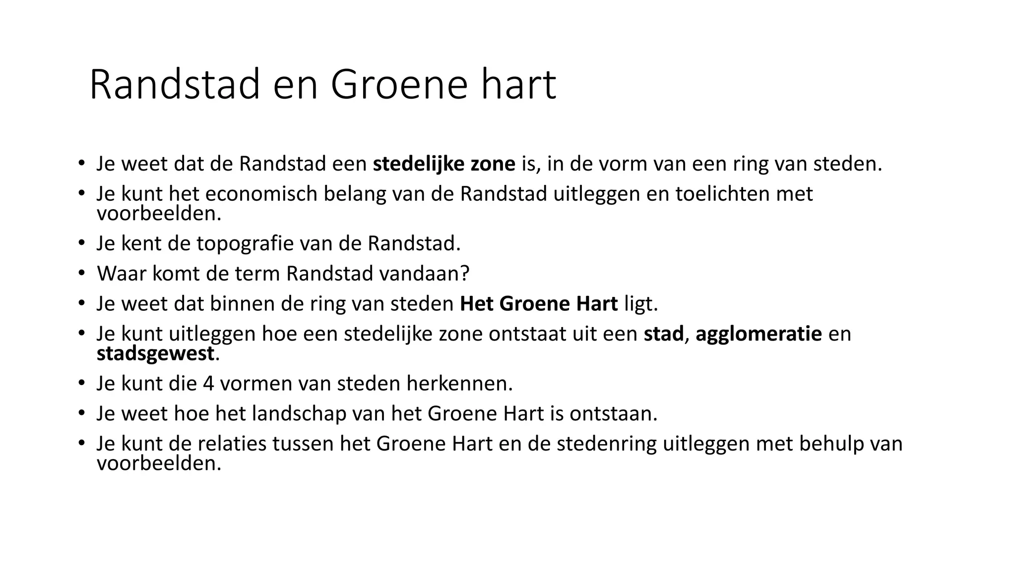 Presentatie stad en land | PPTX