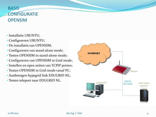 Seminar 19 november - Techniek achter OpenSim | PPTX