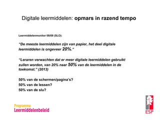 Meerwaarde digitale leermiddelen | PPT