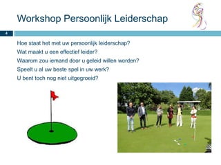 Workshop Persoonlijk Leiderschap | PPT