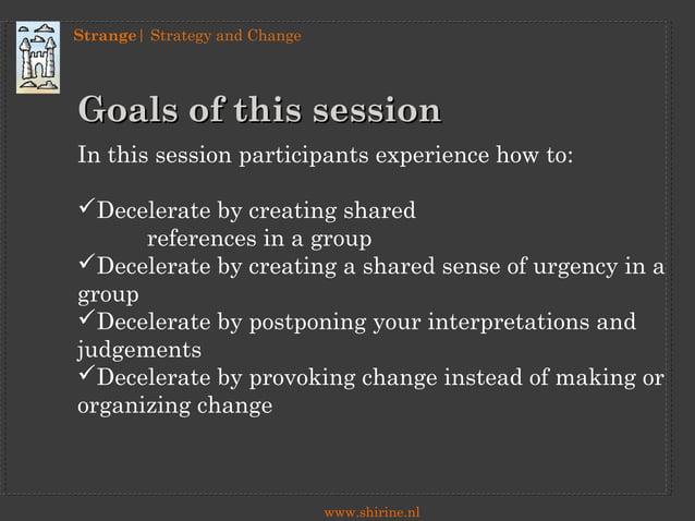 Decelerate to accelerate | PPT