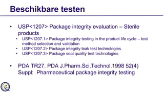 Container Closure Integrity in the Pharmacy | PPTX