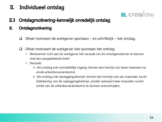 De spelregels en het praktische verloop van ontslag