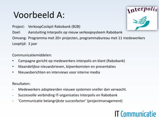 SAP-implementatie communicatie | PPTX