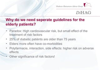 The Clinical management of type 2 diabetes for the elderly | PPT