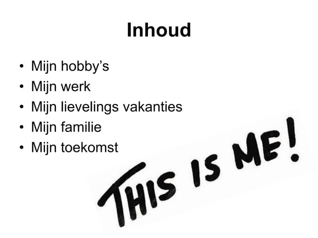 Presentatie over mezelf | PPT