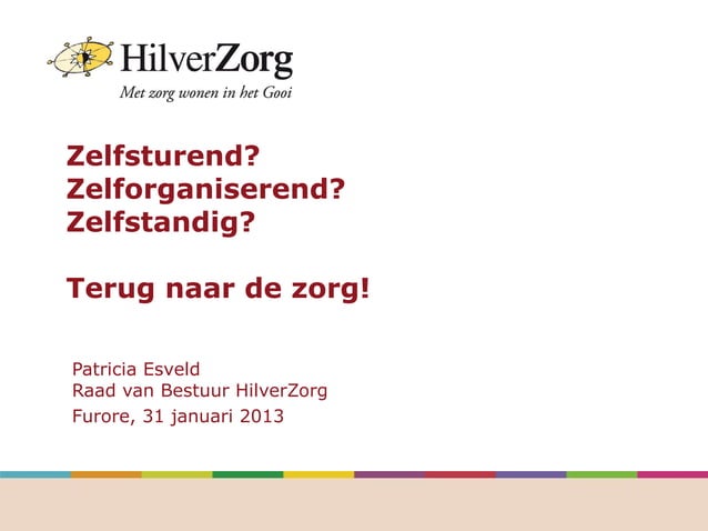 Presentatie zelfsturing | PPT