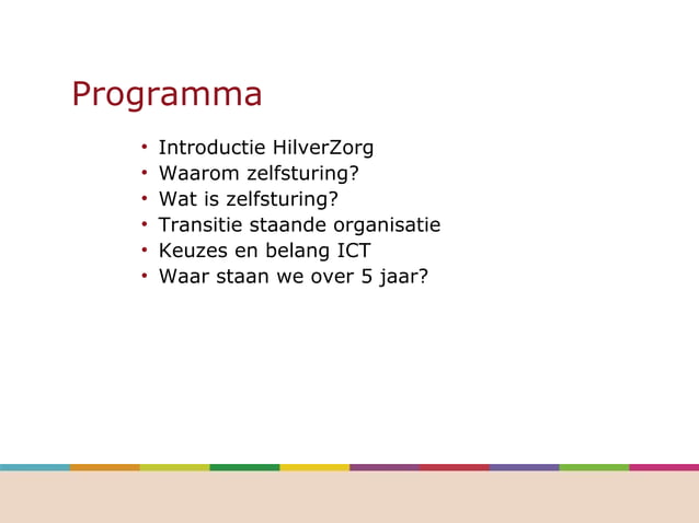 Presentatie zelfsturing | PPT