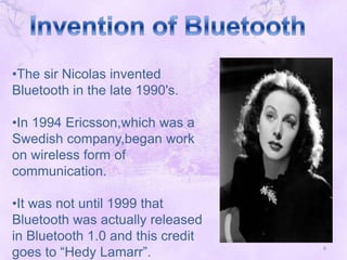 Presentatiion on bluetooth | PPT | Smartphones | Consumer Electronics