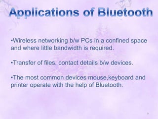 Presentatiion on bluetooth | PPT | Smartphones | Consumer Electronics