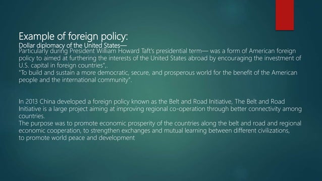 Power, Capability and instruments of Foreign Policy | PPTX