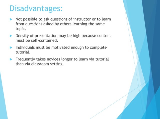 Presentation on tutorials in distance Edu | PPT