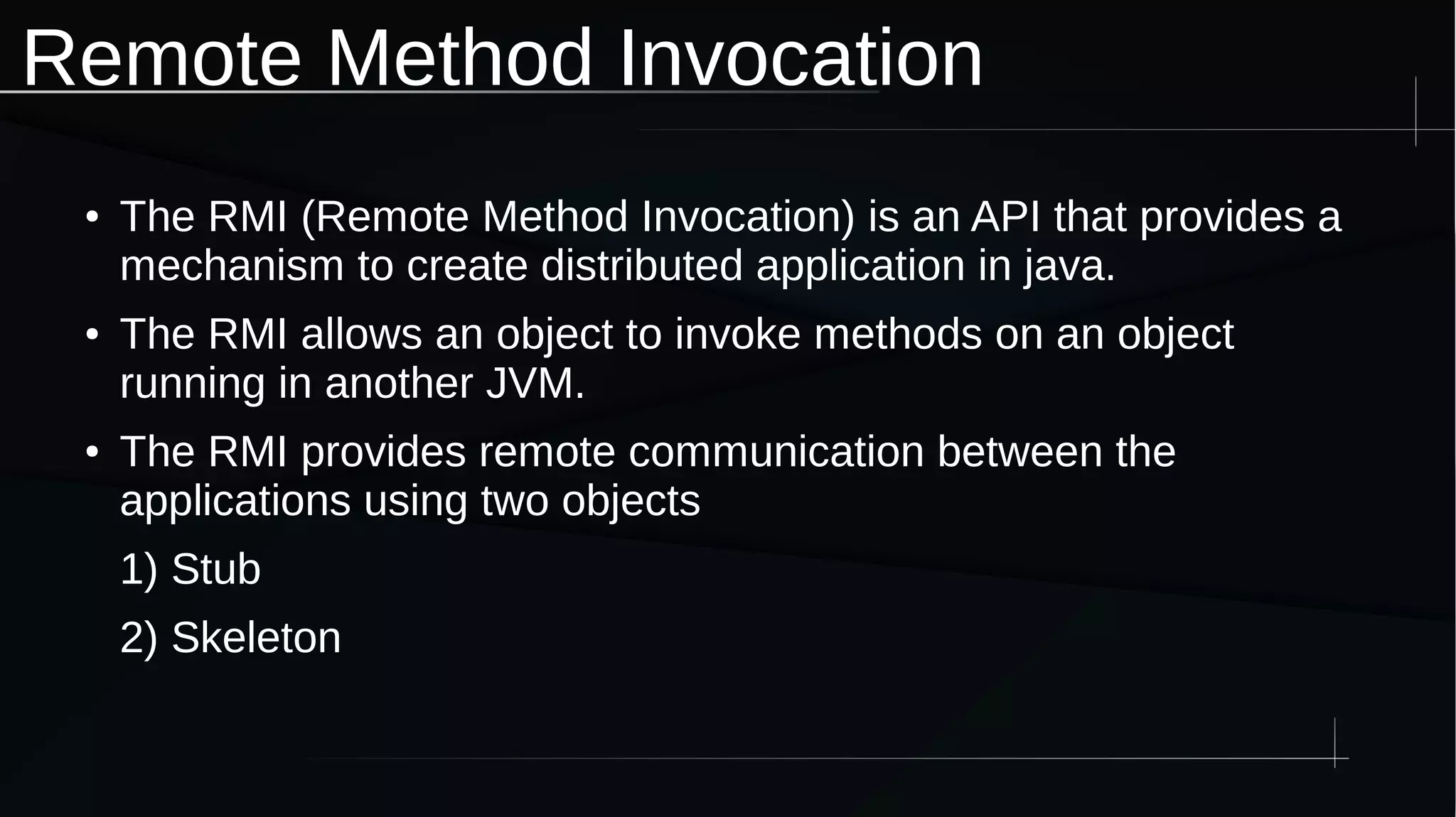 Corba And Rmi In Java Odp Operating Systems Computer Software And Applications