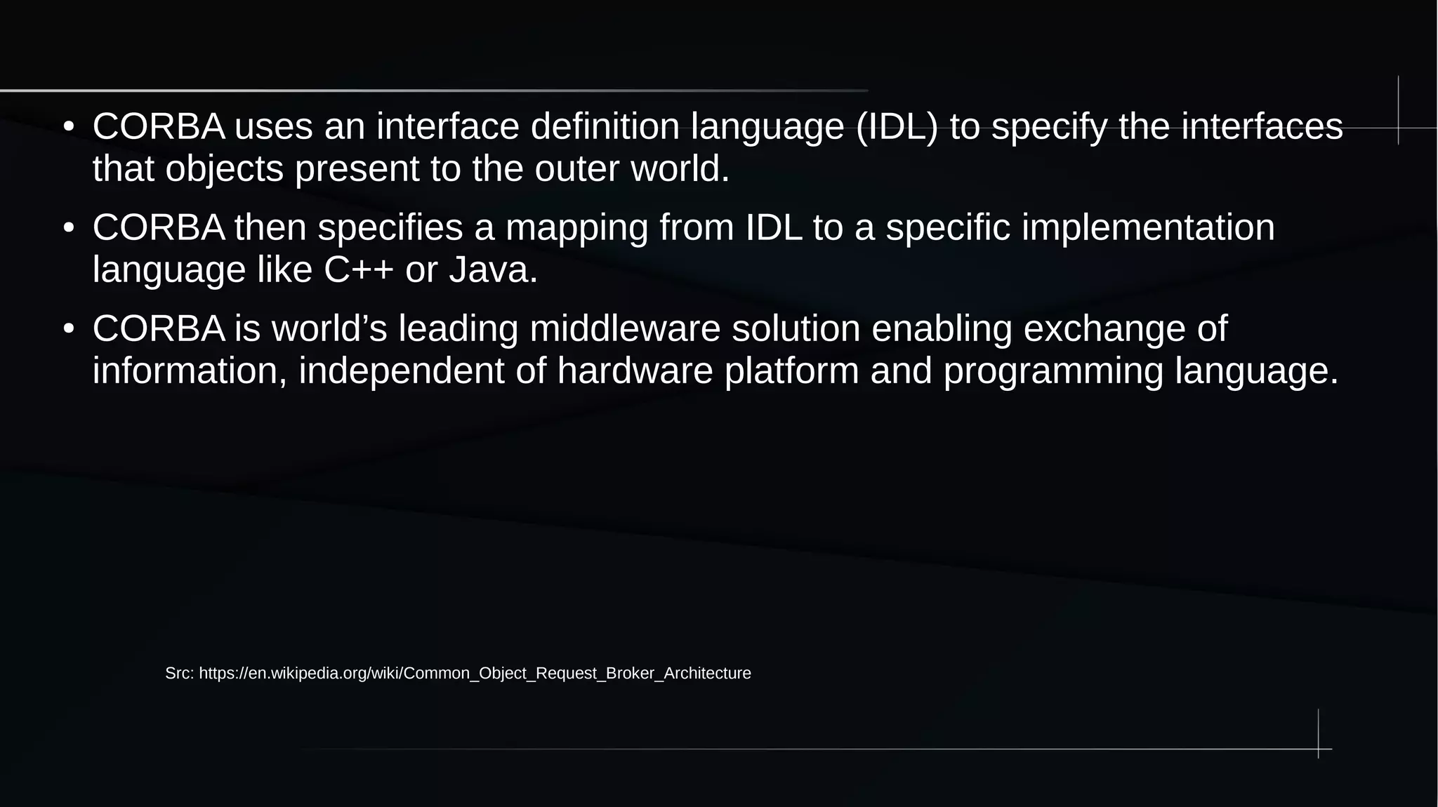 Corba And Rmi In Java Odp Operating Systems Computer Software And Applications