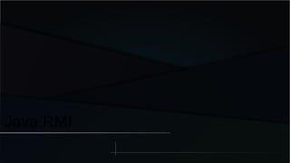 CORBA & RMI in java | ODP