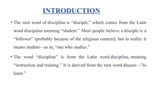 Presentatioin on discipline.pptxxxxxxxxxx | PPTX