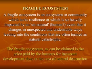 Fragile Ecosystem | PPT