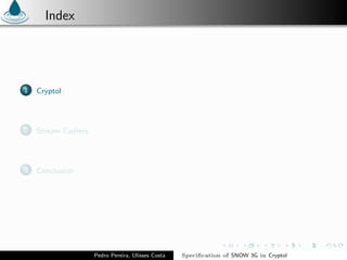 Specification of SNOW 3G in Cryptol | PPT