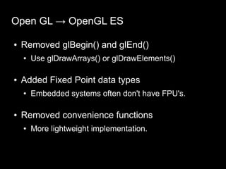 Accelerometer and OpenGL | PPT