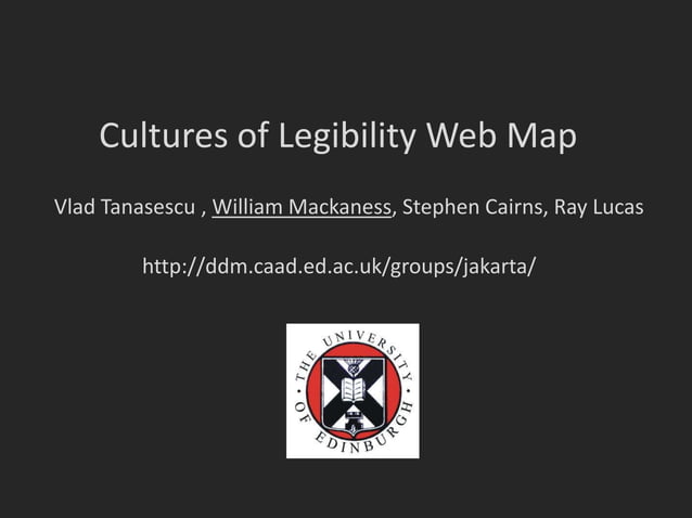 Cultures of Legibility Web Map | PPT